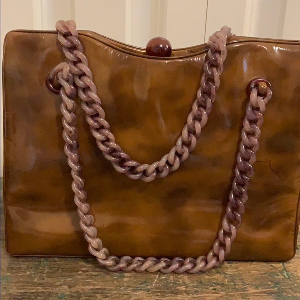 Vintage Original By Holzman Tortoise Handbag - Gem